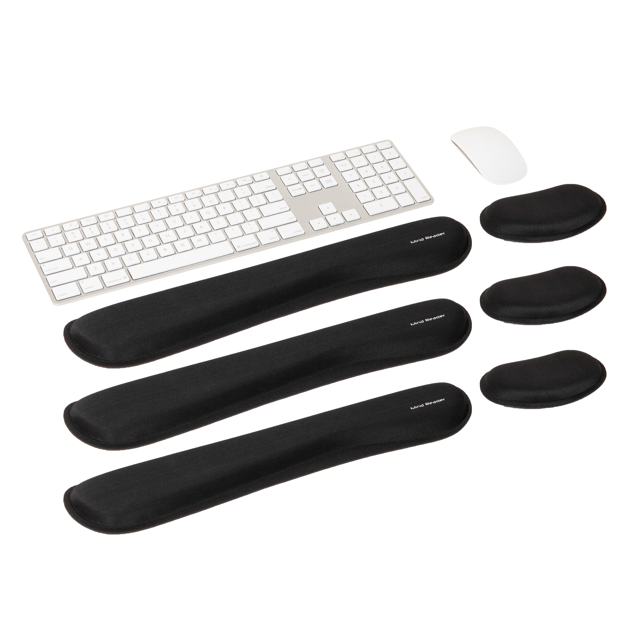 Mind Reader Ergonomic Keyboard and Mouse Wrist Rest Set, Gaming Access ...
