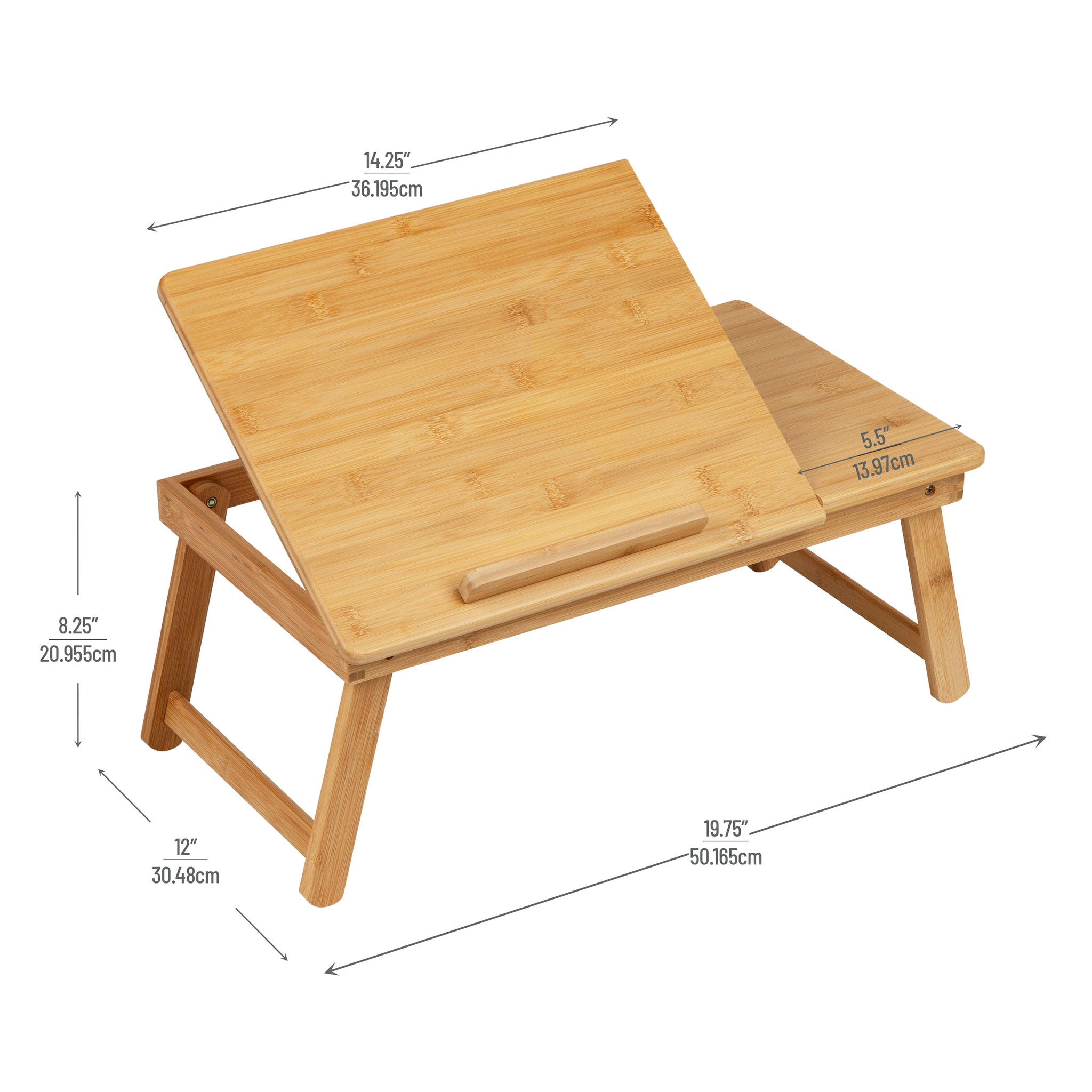 Mind Reader Lap Desk Laptop Stand, Bed Tray, Dorm Room, Folding Legs ...