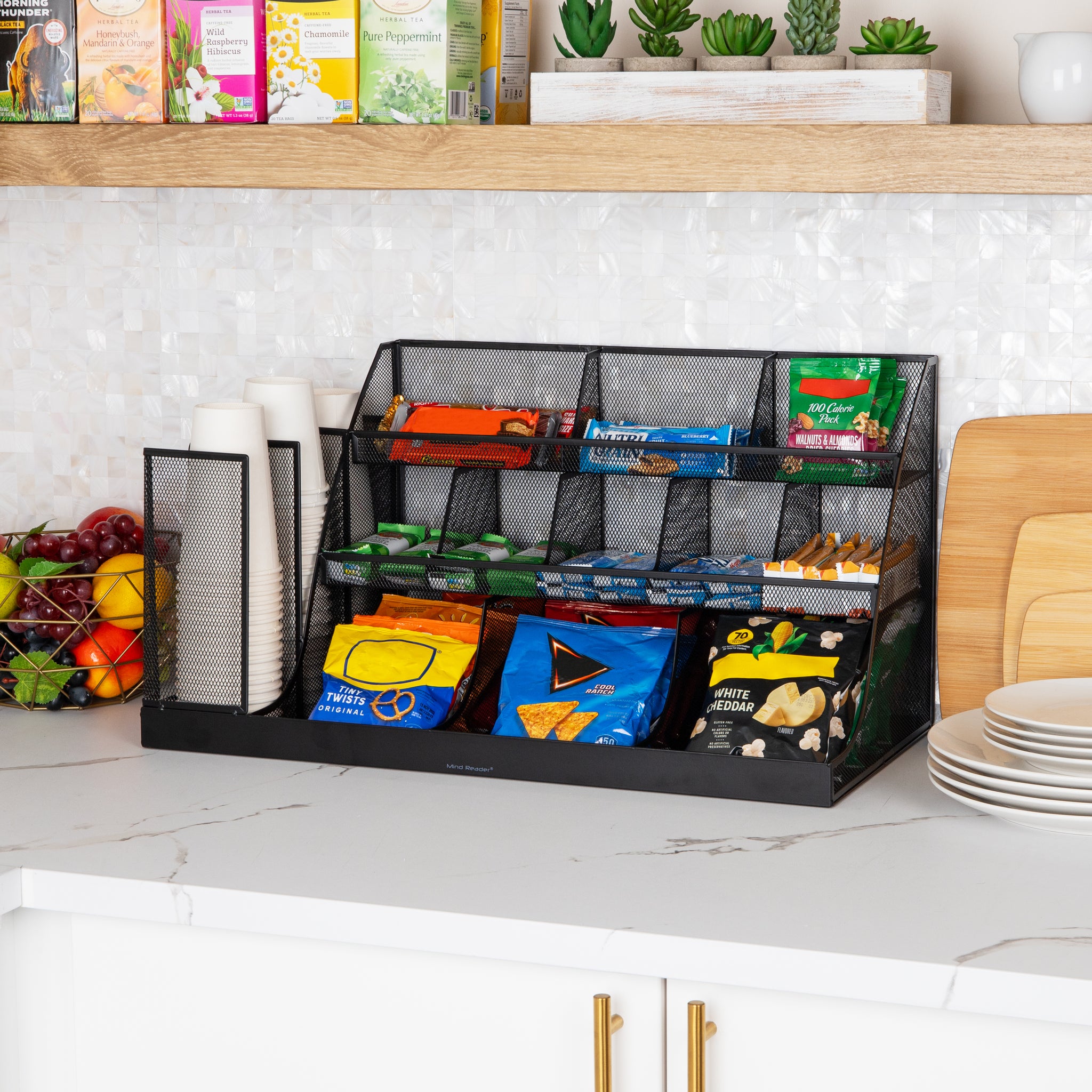 Mind Reader Cup and Condiment Station, Countertop Org, Coffee Bar, Kit – Mindreaderstore