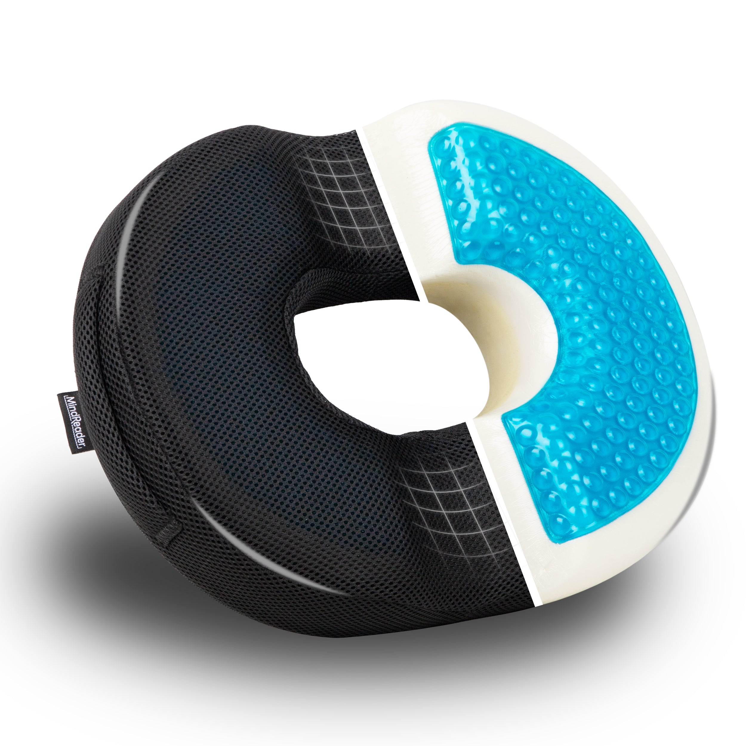 Mind Reader Air-Cloud Gel Donut Pillow, Ergonomic Memory Foam Seat Cus ...